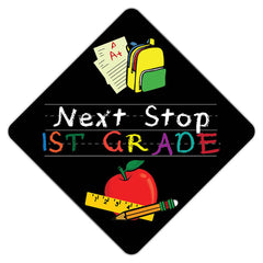 Elementary Graduation Cap - Next Stop First Grade Tassel Topper ...