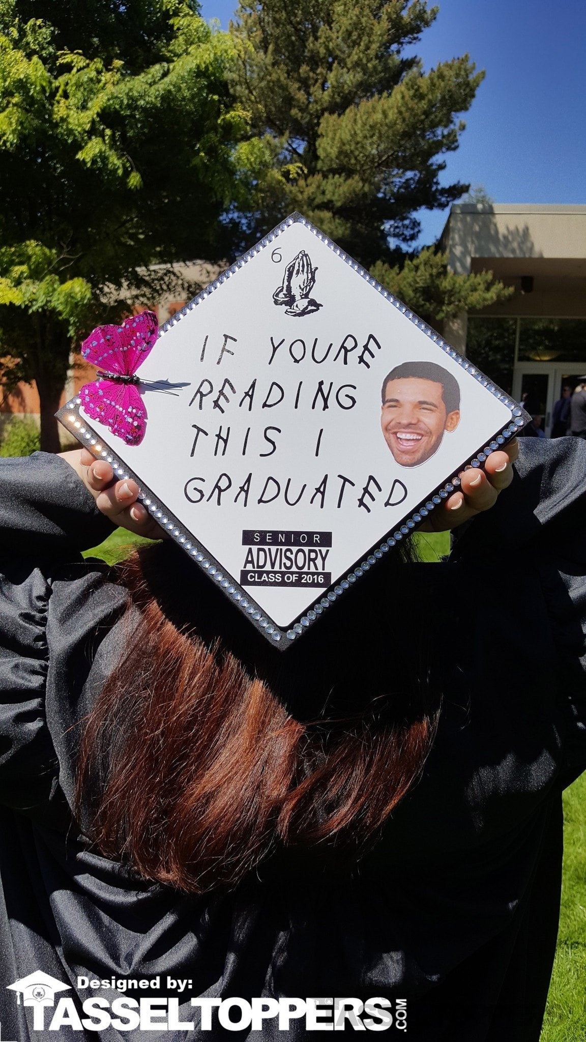 If Youre Reading This - Drake Grad Cap Tassel Topper, Class of 2026 ...