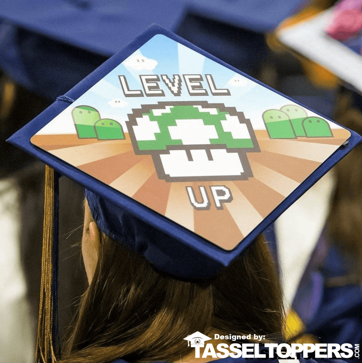 Level Up Grad Cap Tassel Topper– Tassel Toppers - Professionally ...